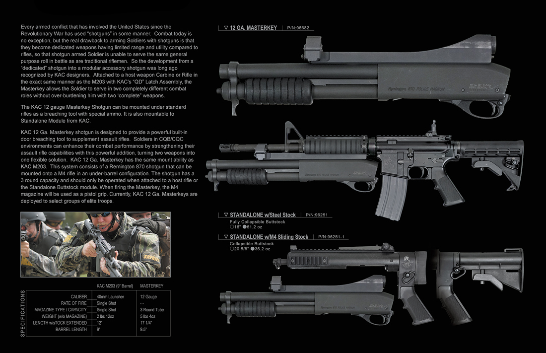 잠긴문을 열어주는 산탄총 열쇠? Knight's Armament Masterkey Pump-Action Shotgun : 네이버 블로그